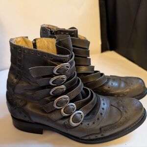 John Fluevog | Shoes | John Fluevog Greyish Green Adrian Alli Boots ...